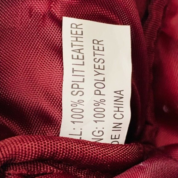 IMAN | Bags | Iman Red Leather Crossbody Bag With Chain Strap | Poshmark